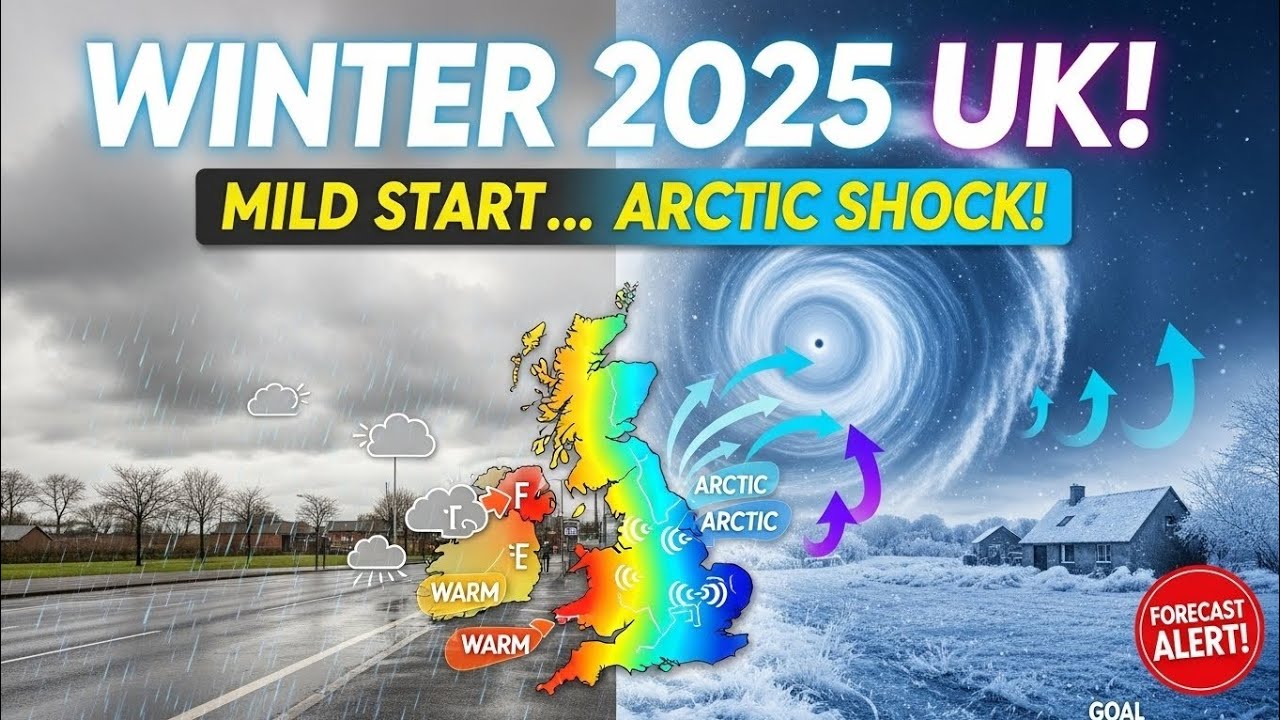 UK Winter 2025 Forecast: Mild Beginnings, Arctic Surprises! - YouTube