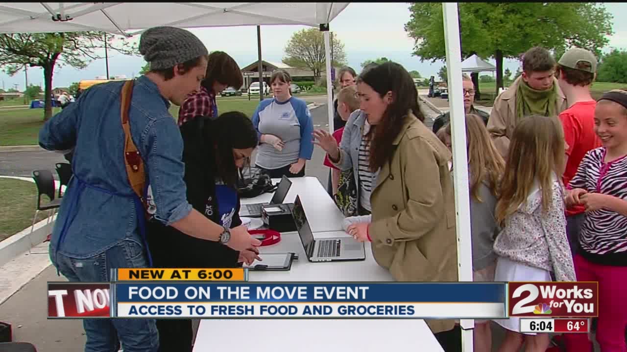 Food on the Move event gives access to fresh groceries - YouTube