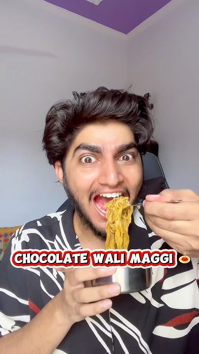 Chocolate wali Maggi 🍫🍝 #minivlog #vlogs #shorts #viral #maggi - YouTube