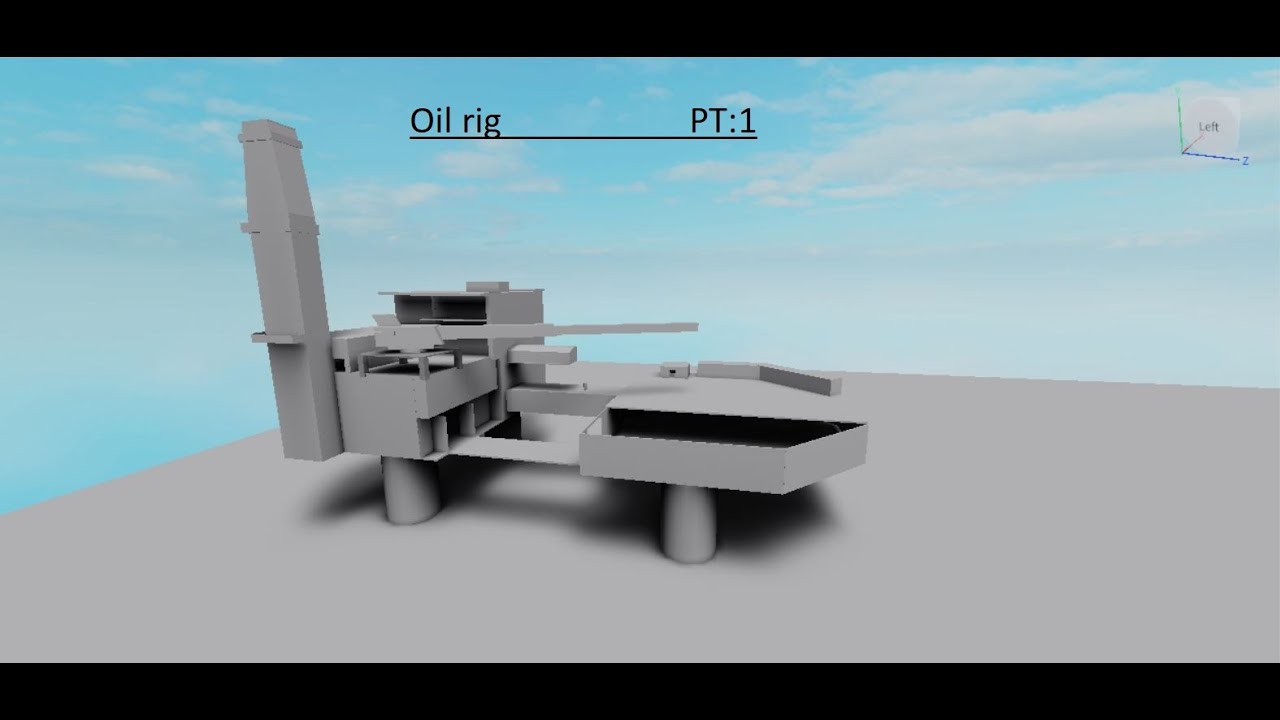 Roblox Studio Building: Oil Rig (part:1) Overall structure - YouTube