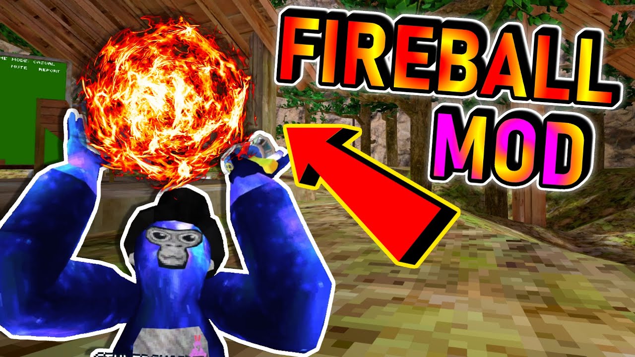 They Added THROWABLE FIREBALLS To Gorilla Tag VR???? | wryser's Fireball Monke Mod - YouTube
