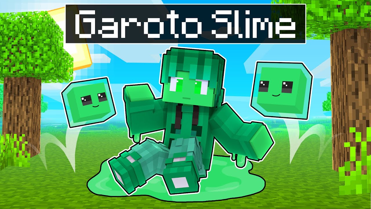 Jogando como GAROTO SLIME no Minecraft - YouTube