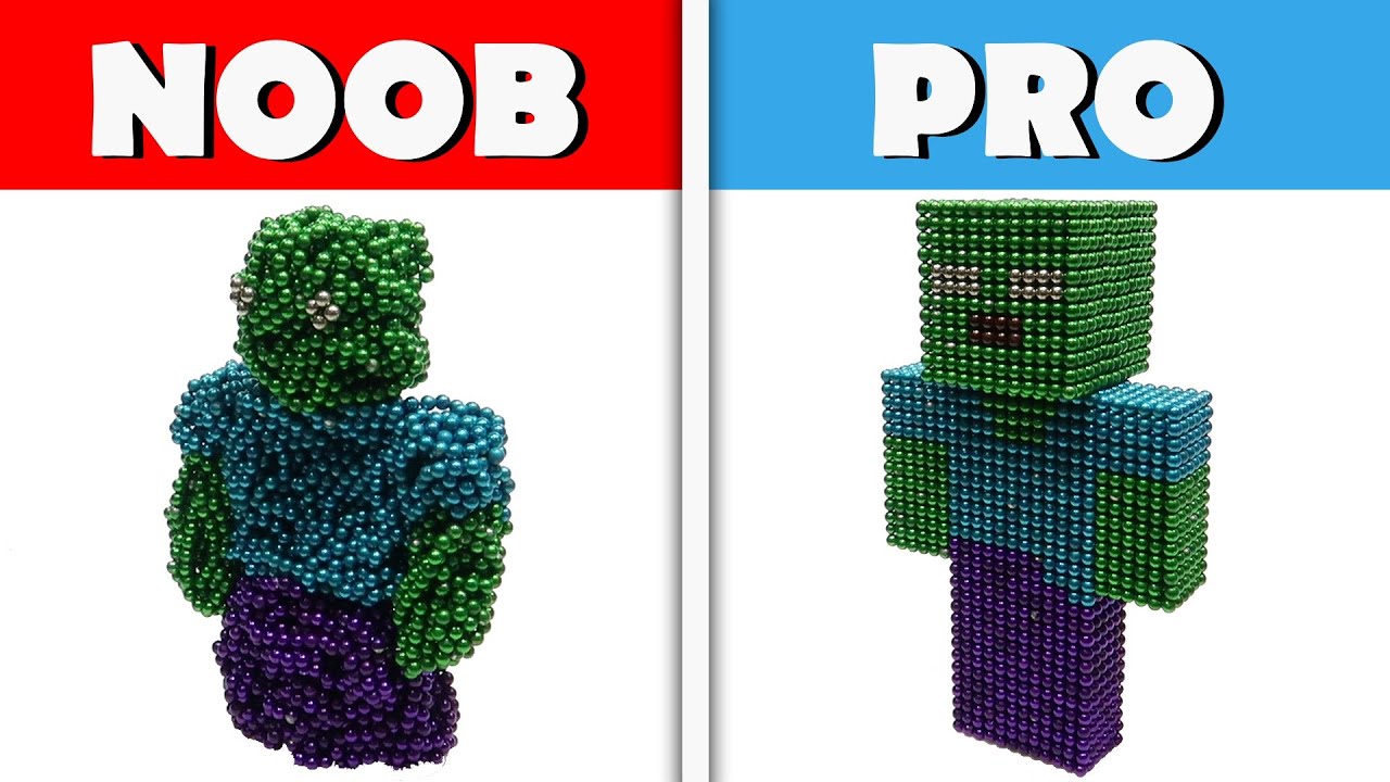 Minecraft Noob vs Pro vs Monster Magnets | How To Make Zombie Minecraft ...