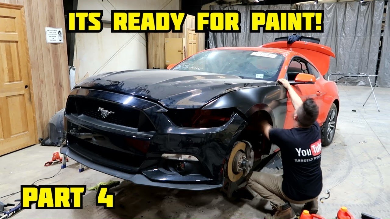 Rebuilding A Wrecked 2015 Mustang GT Part 4 - YouTube