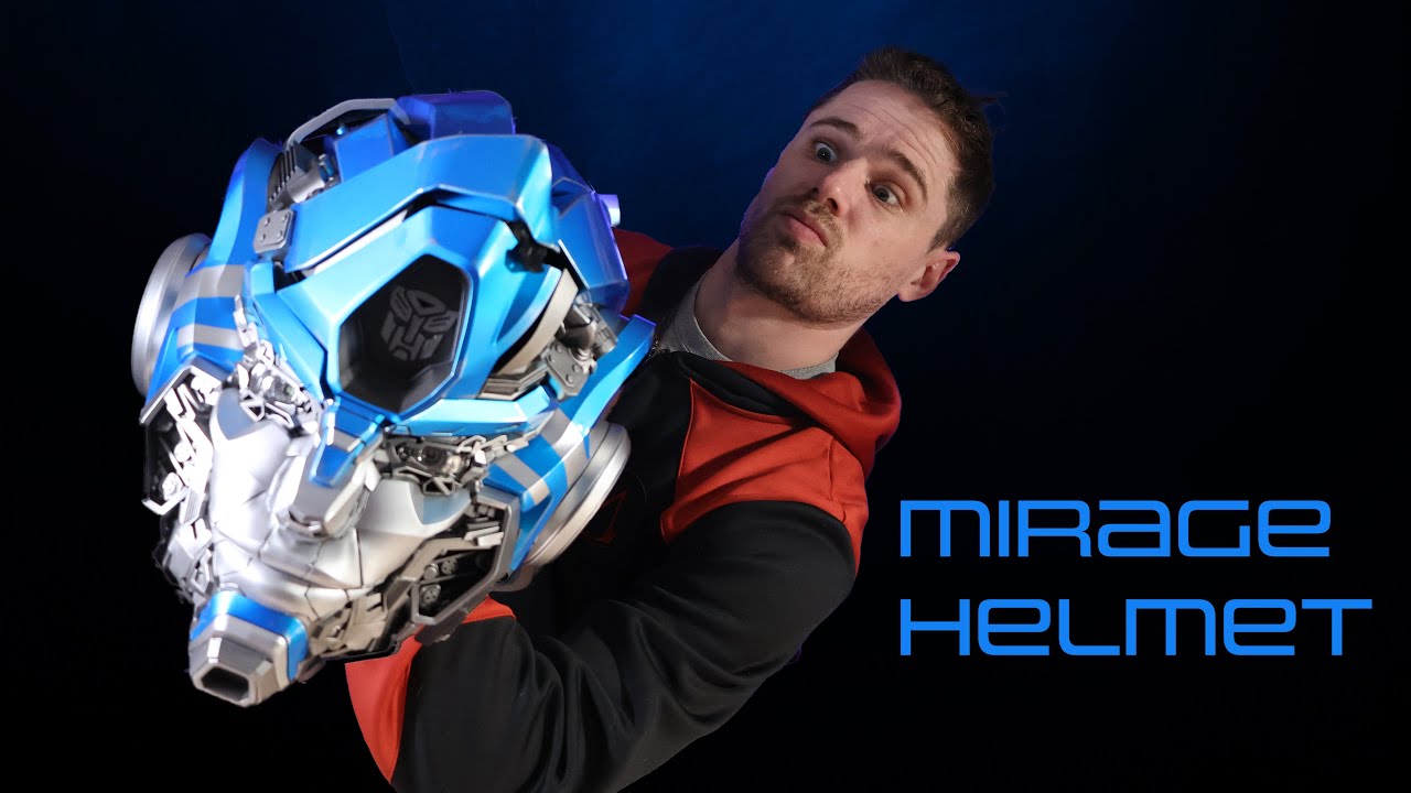 REAL TRANSFORMER HELMET, MIRAGE - YouTube