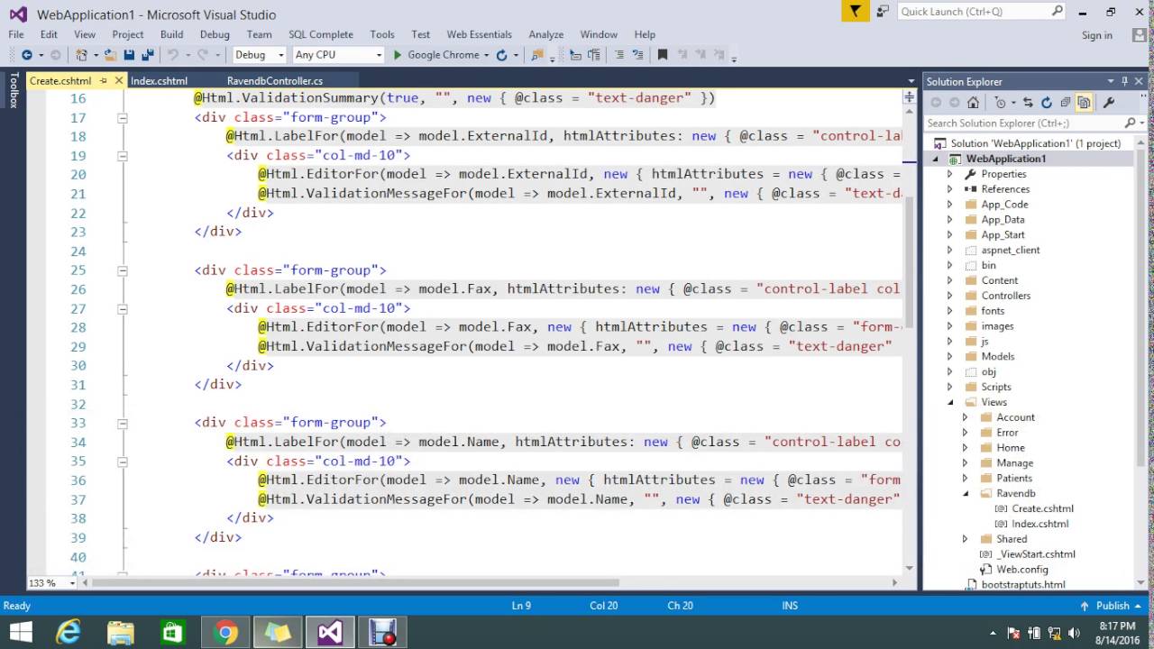 How To Store Data From Asp Net Mvc App To Ravendb Youtube