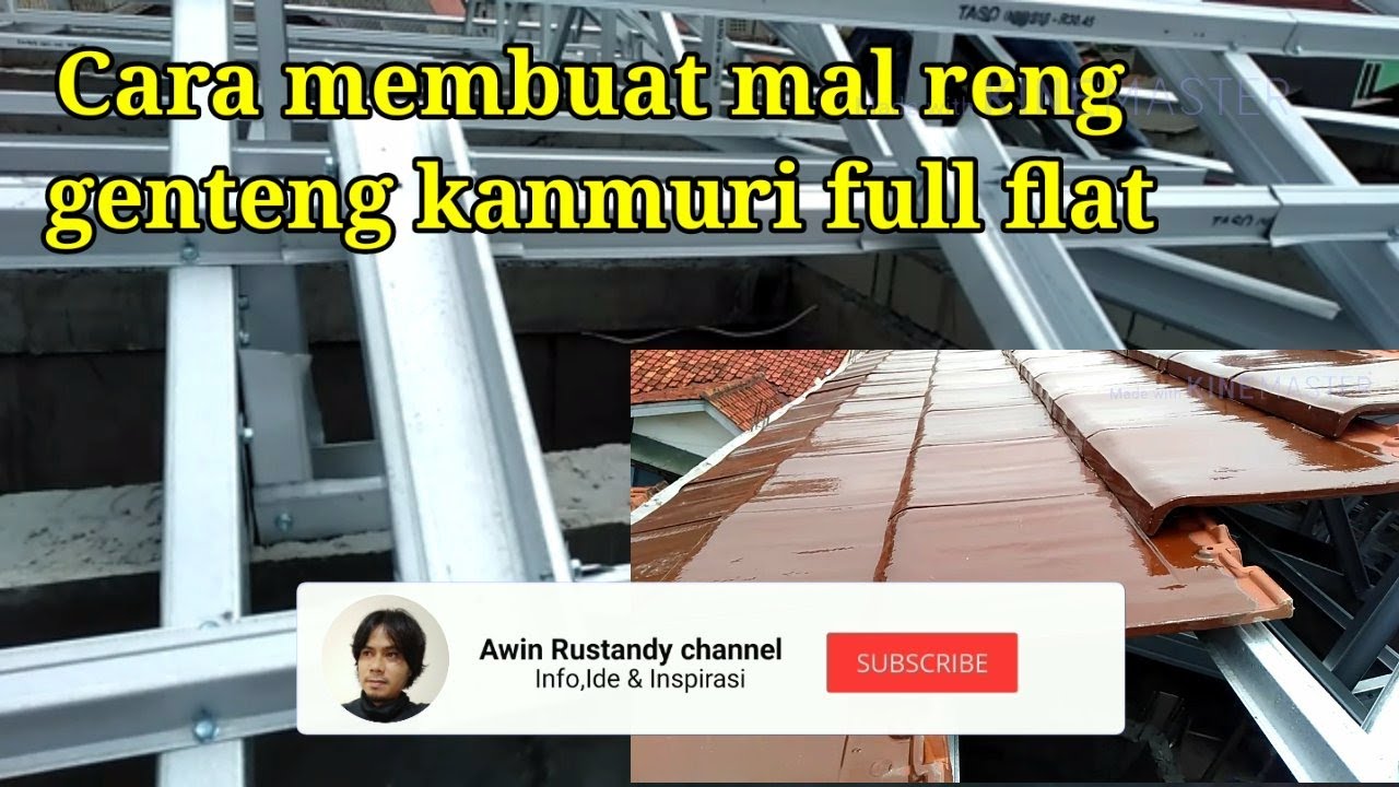 cara membuat mal Reng untuk genteng kanmuri flat natural - YouTube