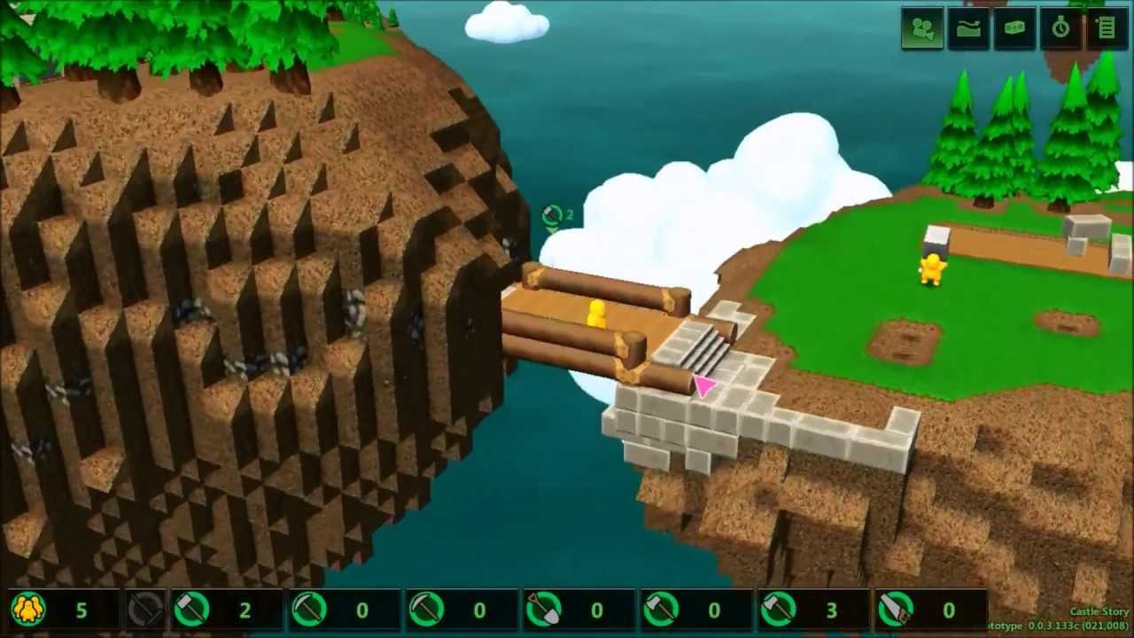 Castle Story - Building an actual bridge between two islands - YouTube