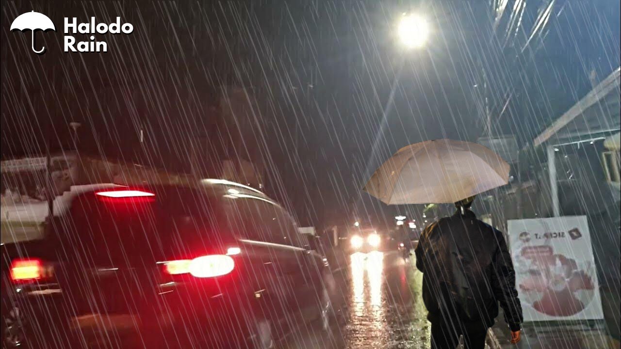 BEAUTIFUL RAIN AT NIGHT VERY QUIET MAKES SLEEP FASTER RAIN SOUND - YouTube