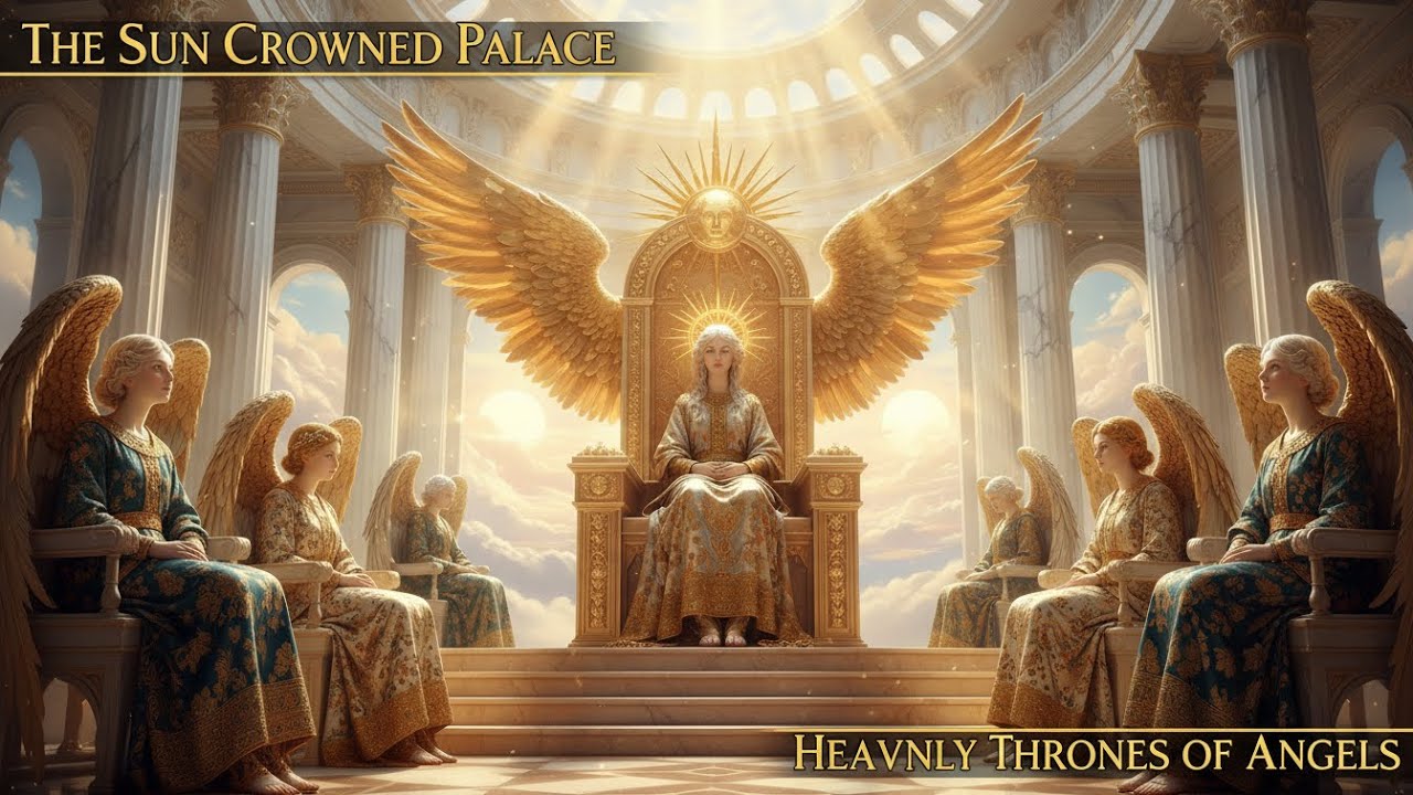 The Sun Crowned Palace ☀️ Heavenly Egyptian Gods & Angels | Epic ...