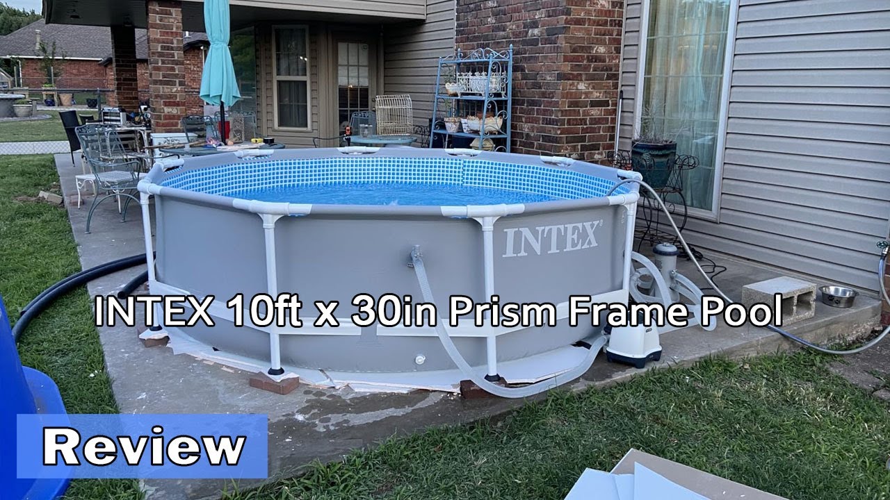 INTEX 10ft x 30in Prism Frame Pool Review - Is It Worth It? - YouTube