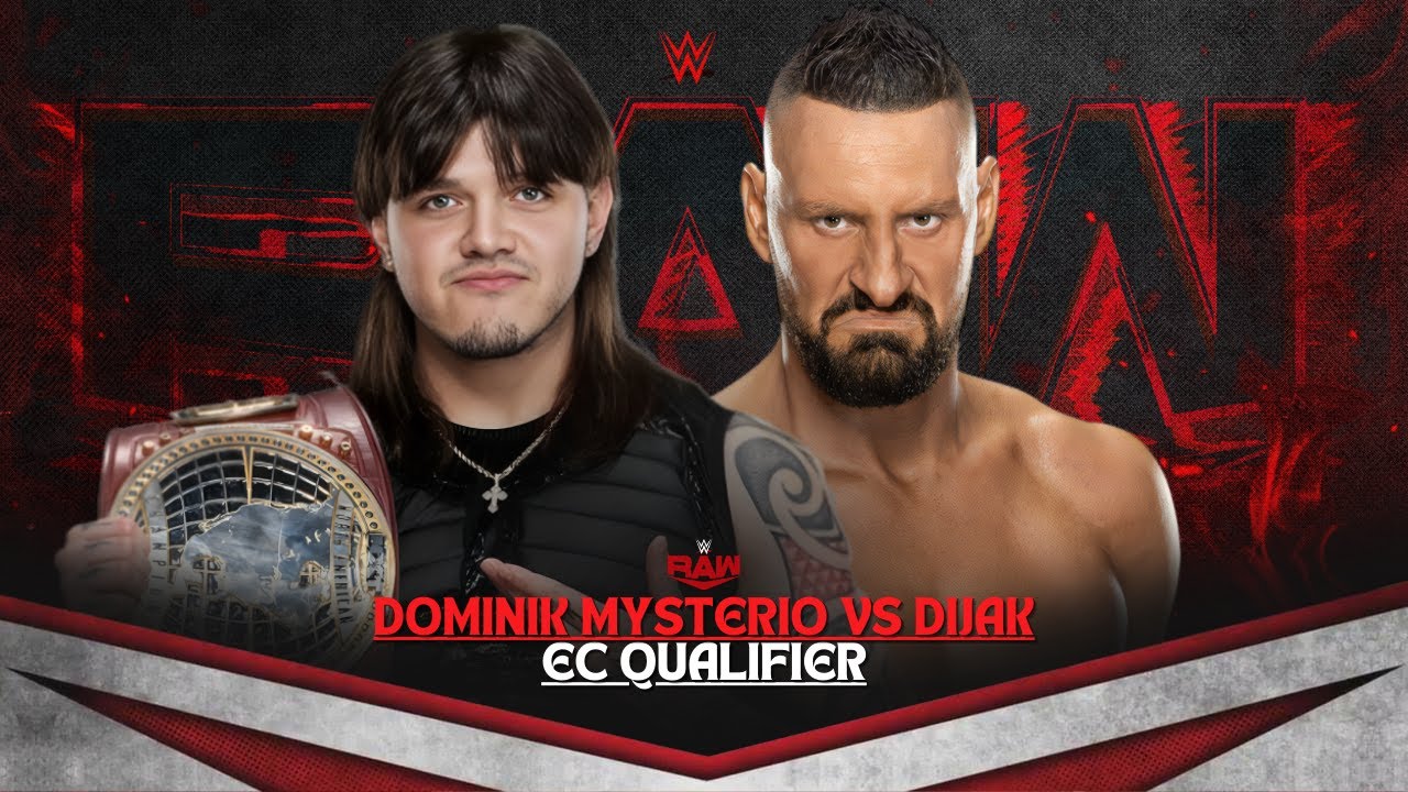Raw 35 : Dijak vs Dominik Mysterio - EC Qualifier - YouTube