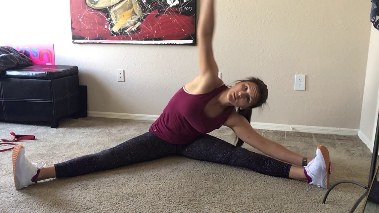 Split + Lateral Flexion Stretch - YouTube
