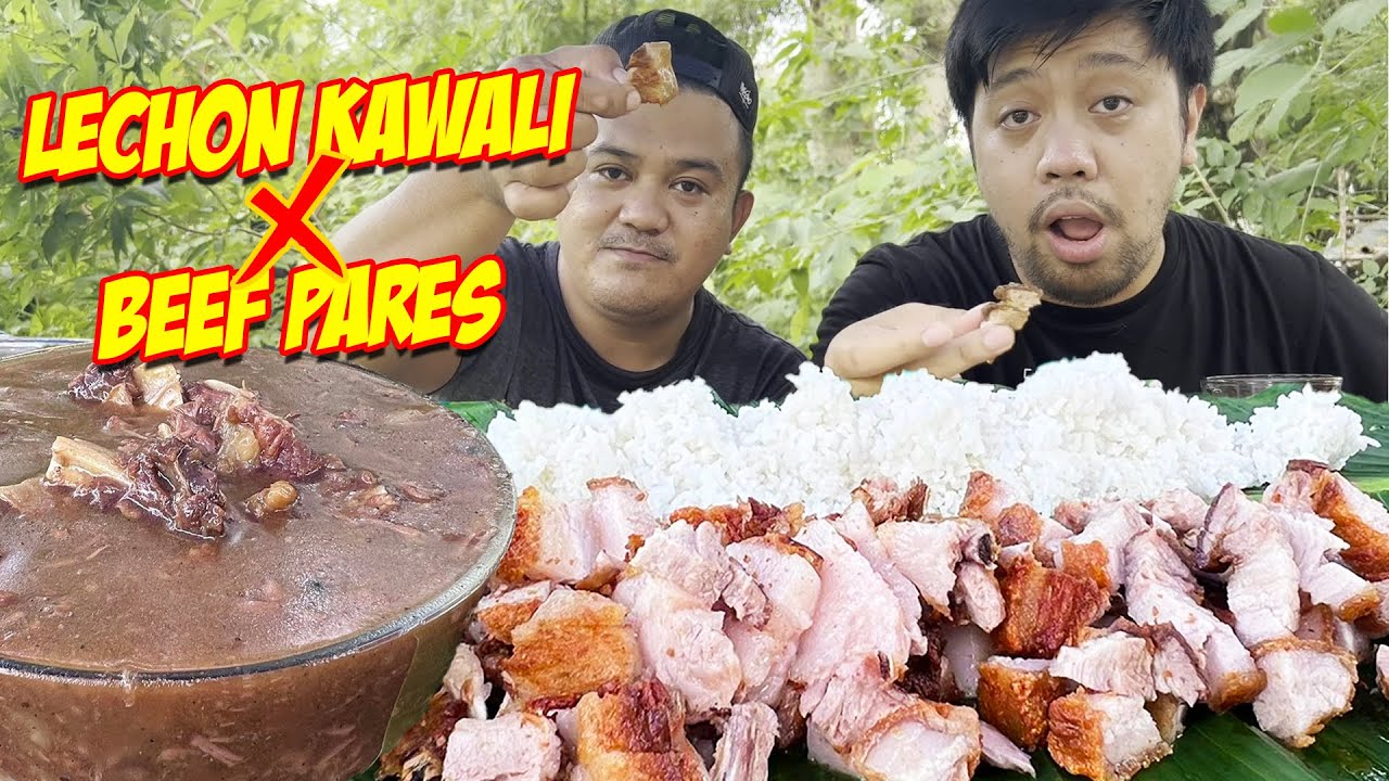 BACKYARD COOKING - LECHON KAWALI x BEEF PARES (HD) - YouTube
