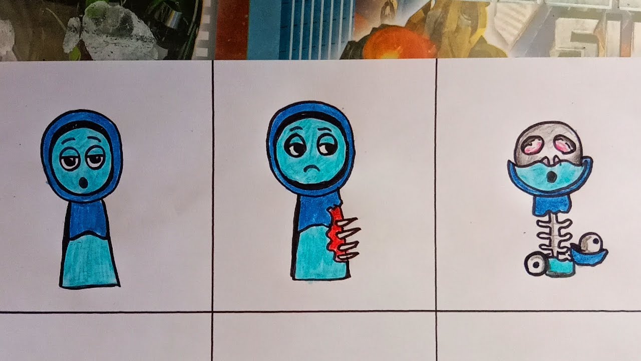 How to Draw Jevin Phase 1 vs Phase 2 vs Phase 3 In Incredibox Sprunki # ...