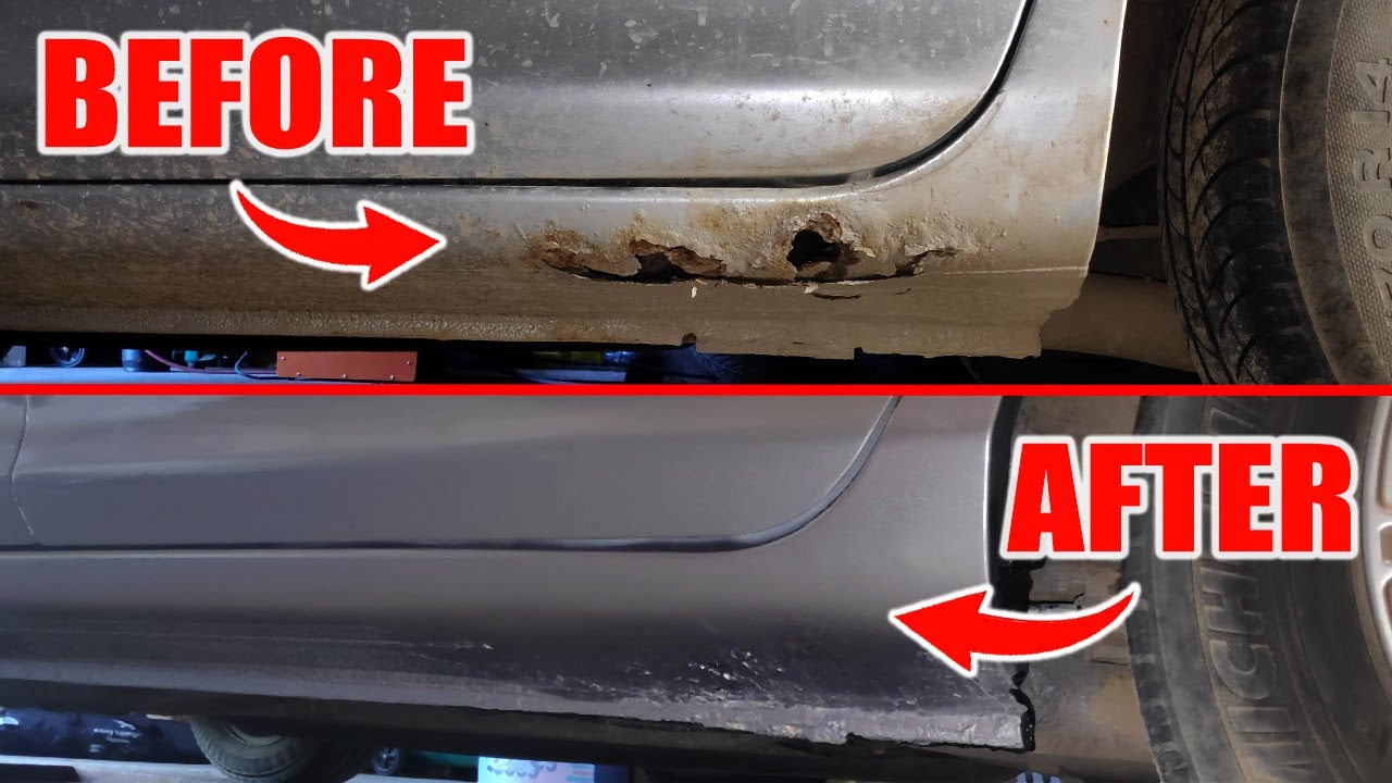 How To Fix Big Rust Holes On Your Car | Honda Civic 2001 - YouTube