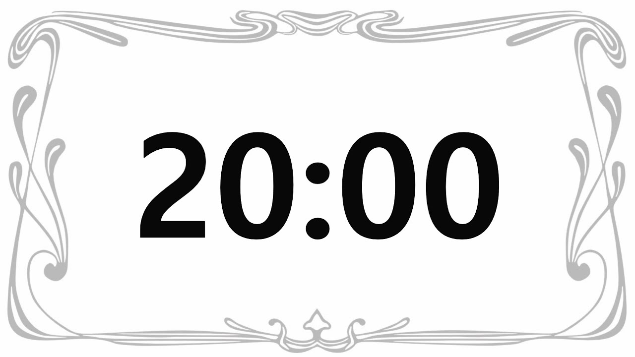 20 minute Timer & Alarm : Simple Countdown Timers for Any Occasion ...