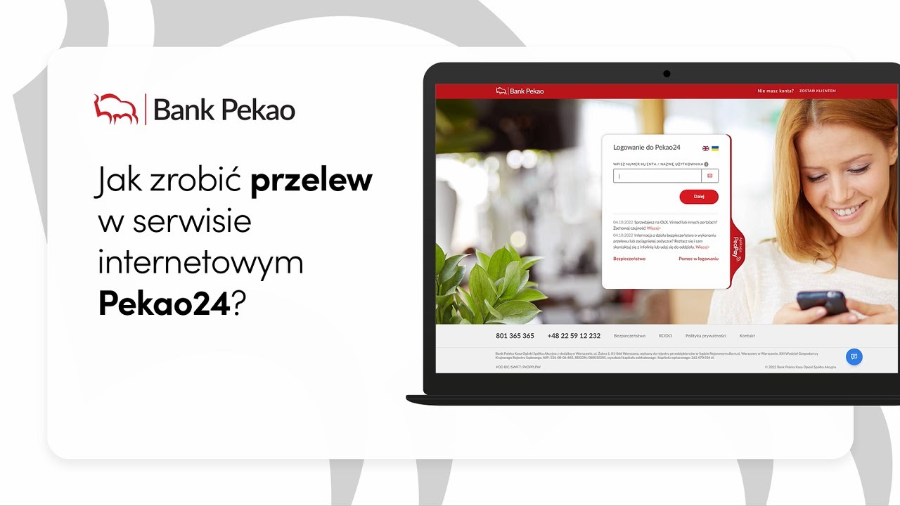 Jak zrobić przelew w serwisie internetowym Pekao24? - YouTube