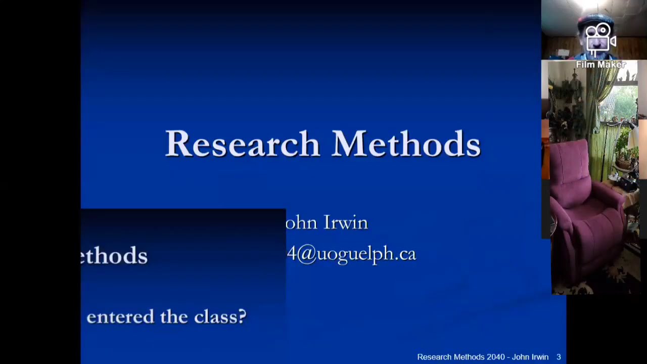 Methods Lecture 1 - intro - YouTube
