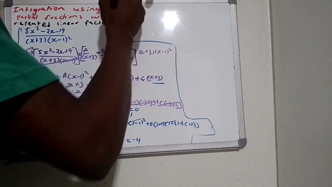 INTEGRATION USING PARTIAL FRACTION WITH REPEATED LINEAR FUNCTION PART 2 - YouTube