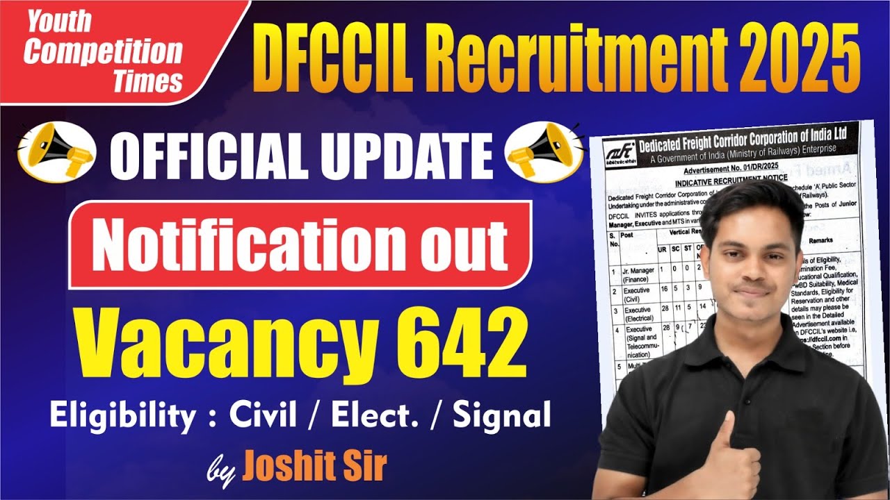 DFCCIL Vacancy 2025 | DFCCIL Executive Engineer 2025 Recruitment Out ...