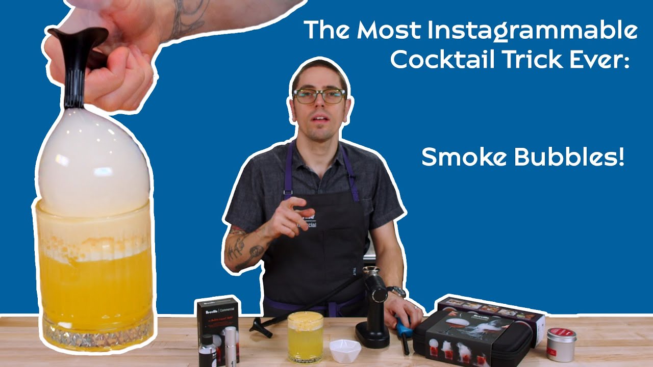 The Most Instagrammable Cocktail Trick Ever: Smoke Bubbles! - YouTube