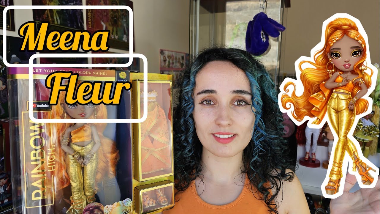 Meena Fleur 🟠 Rainbow High 🌈🏫 UNBOXING & REVIEW en español - YouTube