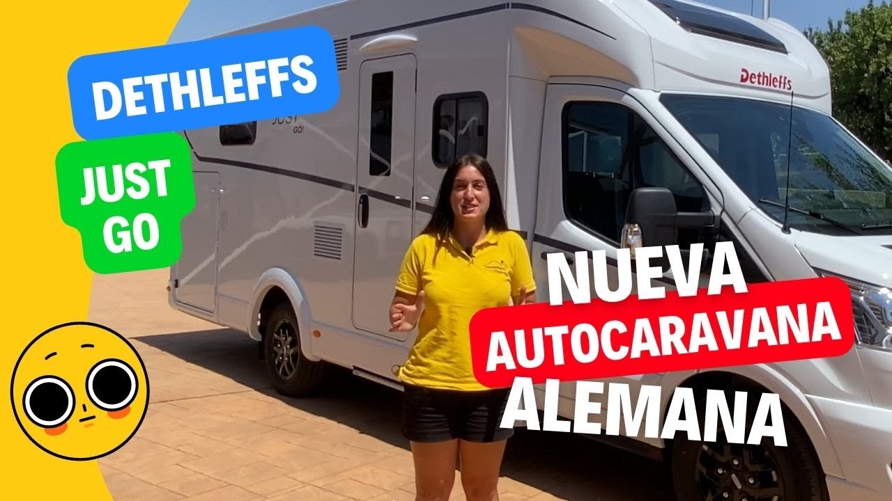 ⚫ NUEVA gama alemana 🇩🇪 DETHLEFFS 😵 Autocaravana perfilada moderna 🚐 Te ...