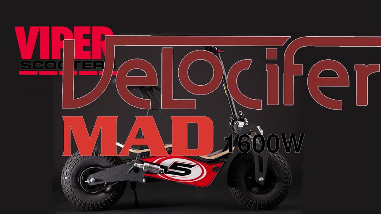 Velocifero Mad 1600W 48V Electric Scooter - YouTube