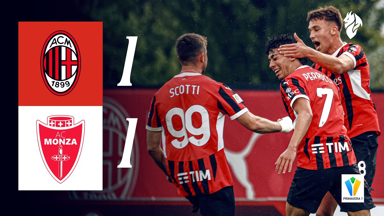 Perrucci scores but late post denies Rossoneri | AC Milan 1-1 Monza | Primavera 1 Highlights ...