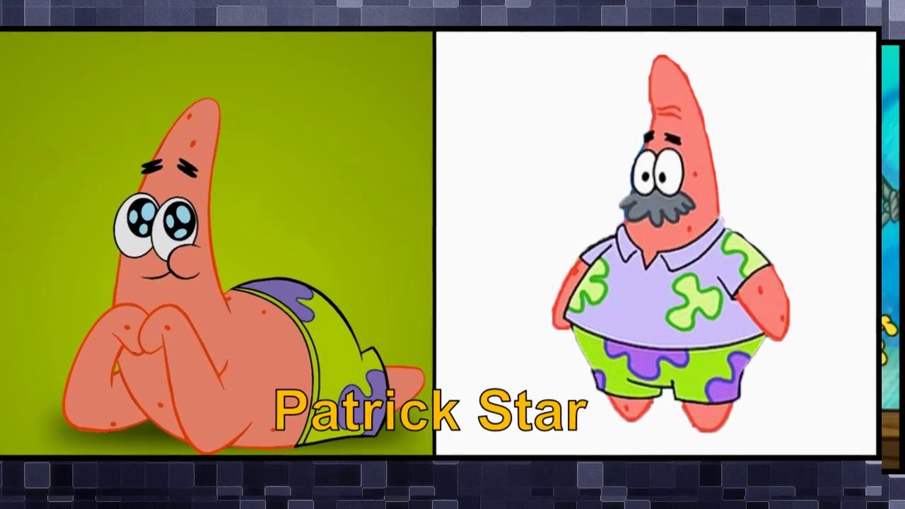 SpongeBob Characters As Old | SpongeBob Old Version - YouTube