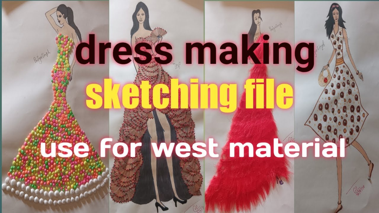 how to make iti dress making sketching file #sketching - YouTube