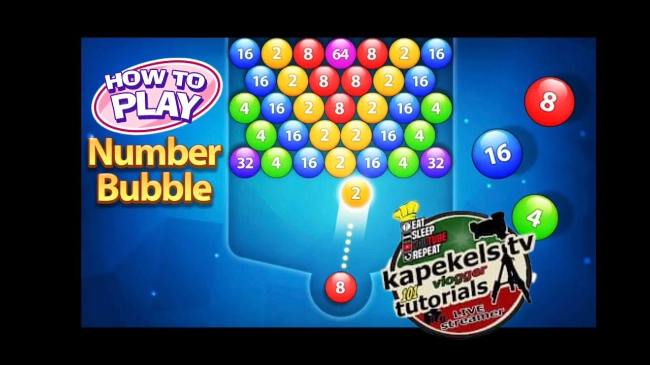 Number Bubble Video Game. How to play the game. - YouTube