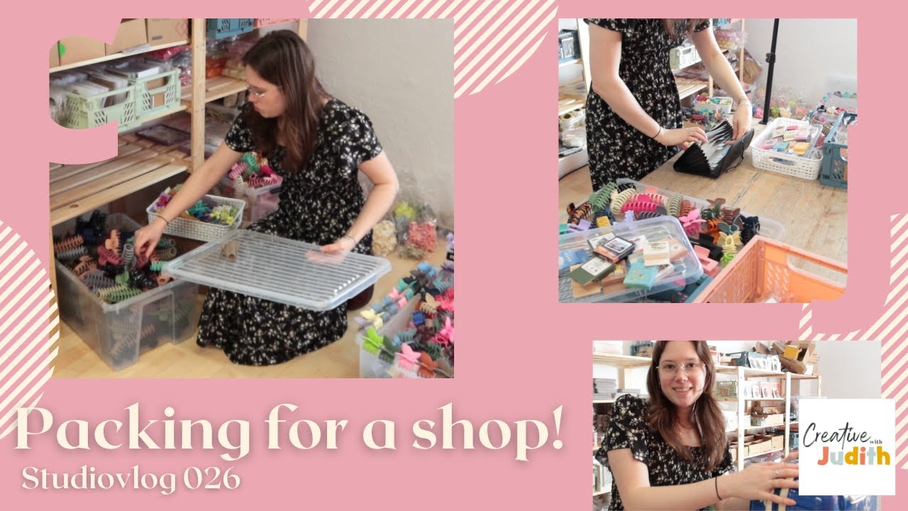 What I pack for a shop in shop - vlog 026 - Creative with Judith - YouTube