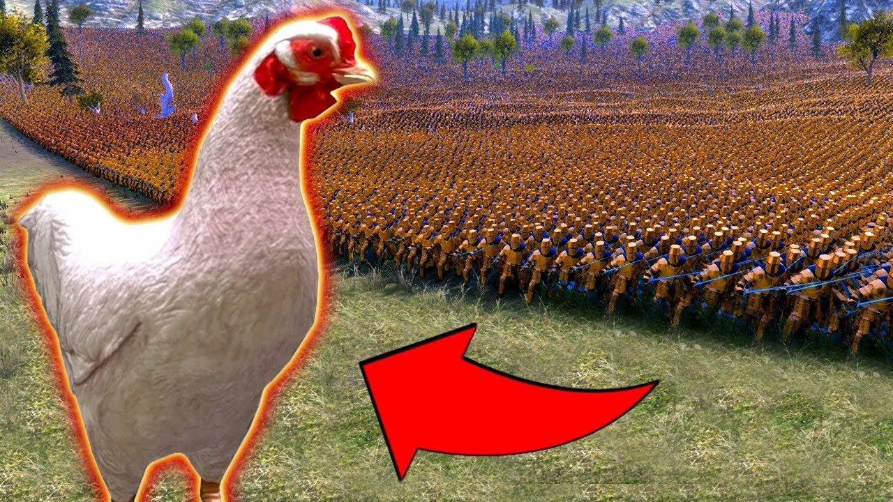 Ultimate Epic Battle Simulator: 100 soldiers vs 10000 chickens - YouTube