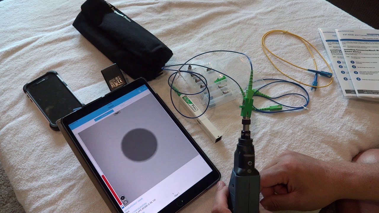 How to Use Exfo FIP 435B APC Fiber Inspection Probe Video 2 of 2 ...