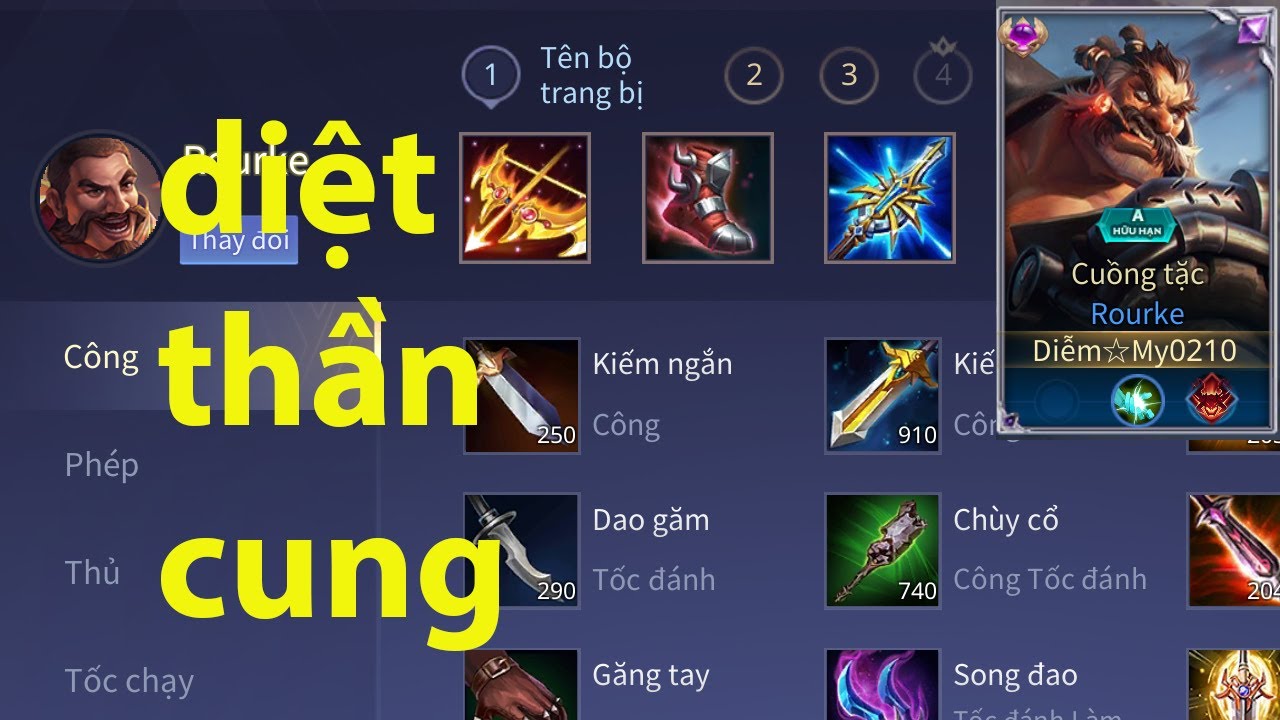 Diệt Thần Cung Trang Bị Cực Mạnh Cho Rourke Đi Rừng Mùa 22 Mới Nhất ...