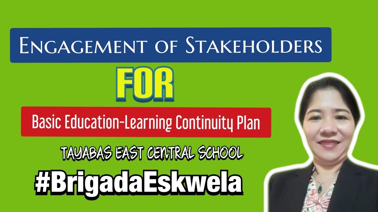 Engagement Of Stakeholders For Basic Education Learning Continuity Plan engagement-of-stakeholders-for-basic-education-learning-continuity-plan