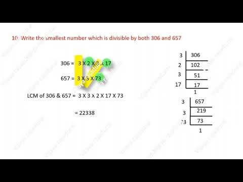X Maths /NCERT/Real Numbers/Assignment Question/10: Write the smallest number which is divisible ...