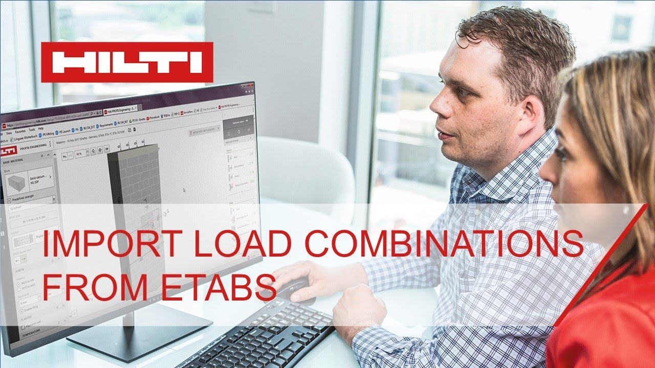 How to import load combinations from ETABs in Hilti PROFIS Engineering Suite - YouTube