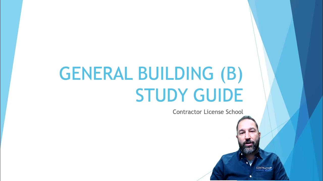 What is on the General Contractor exam? [General B License Examination ...
