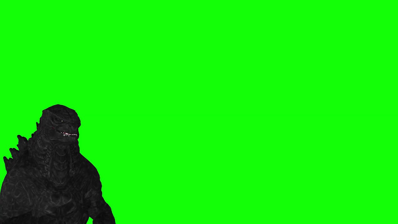 Godzilla Roar - Custom Green Screen Animation - YouTube