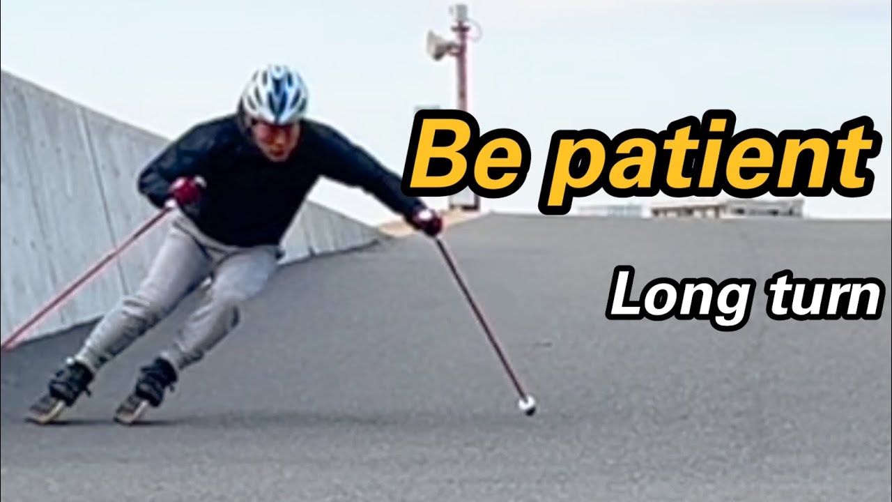 #skate 255 / Be patient / Ski long turn / ターン後半エッジを緩めずに待つ - YouTube
