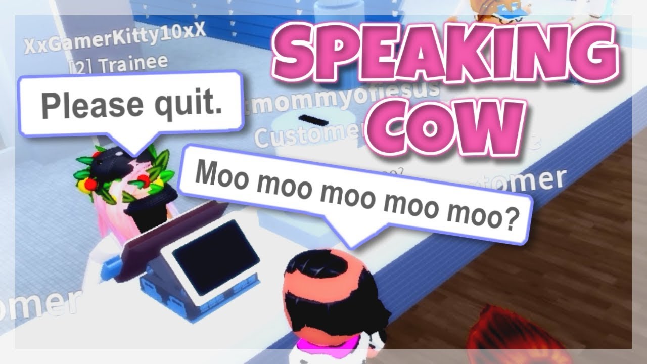 SPEAKING COW LANGUAGE AT BAKIEZ (ROBLOX) - YouTube