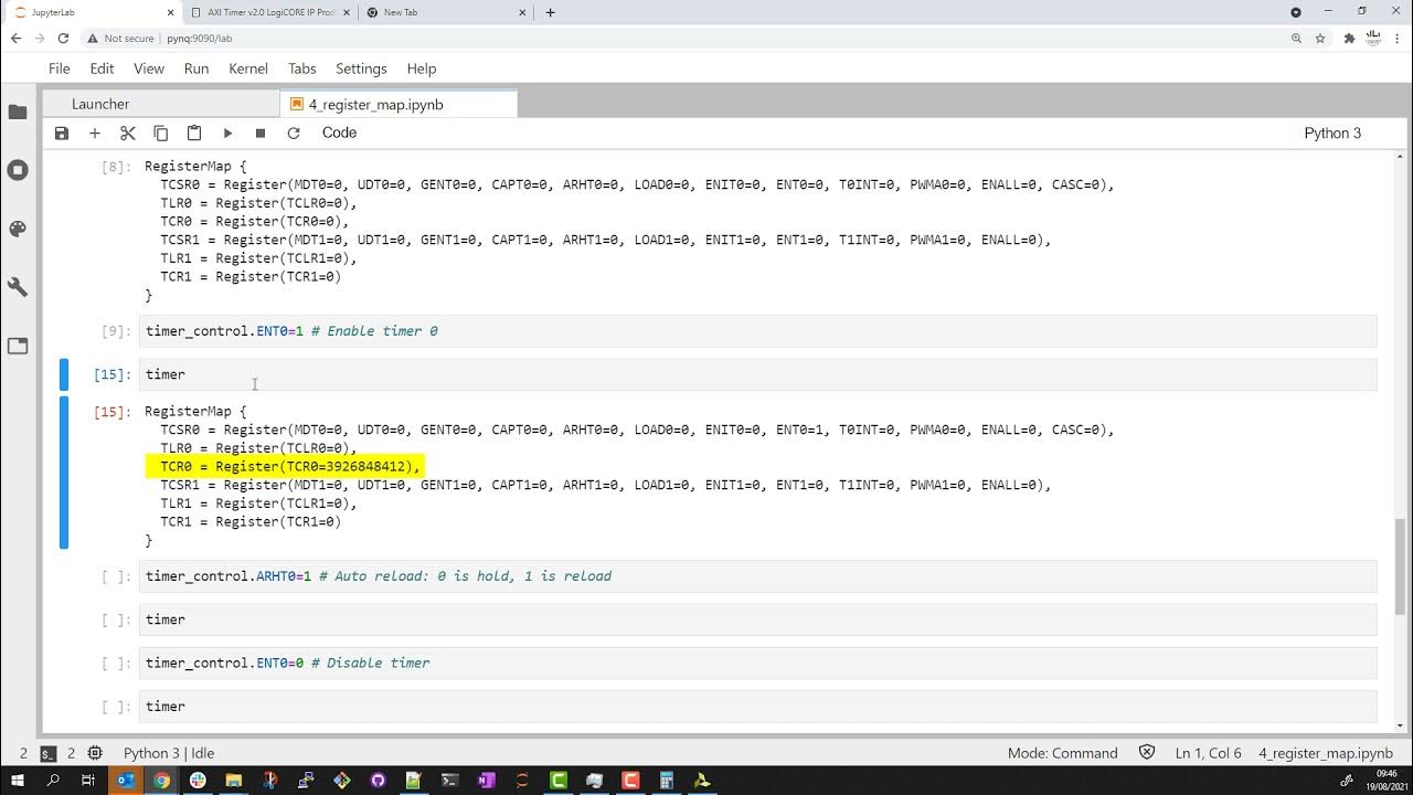 Using the PYNQ 'register map' functionality - YouTube