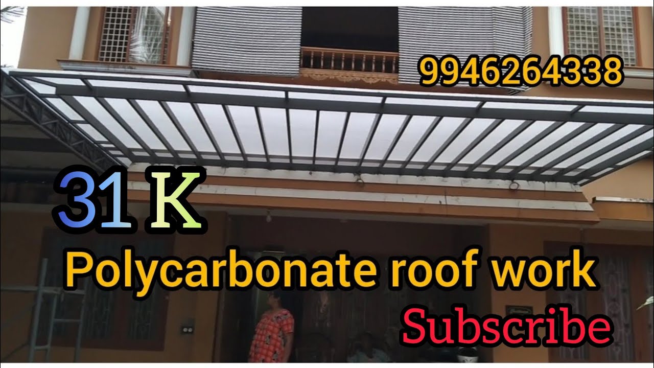 Polycarbonate sheet work design work - YouTube