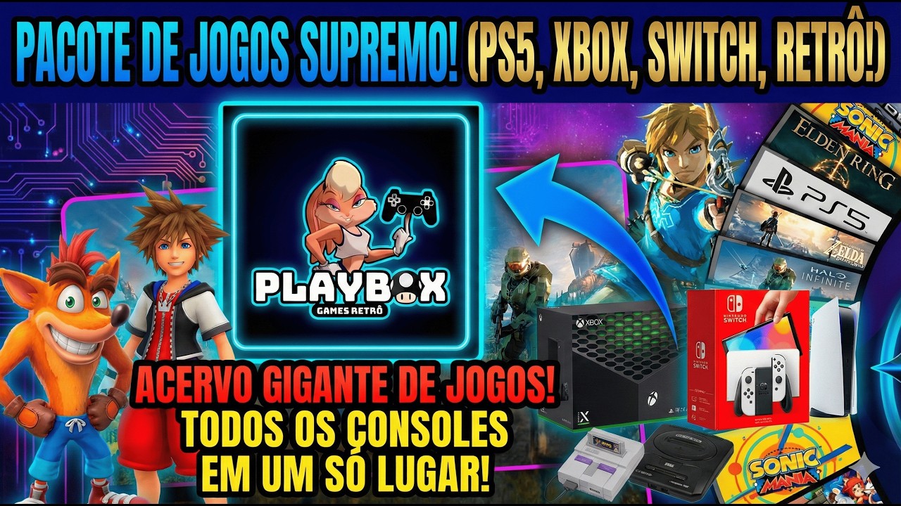TESTEI AO VIVO a PLAYBOX MULTIJOGOS! Comprei e MOSTREI a PLAYBOX POR ...