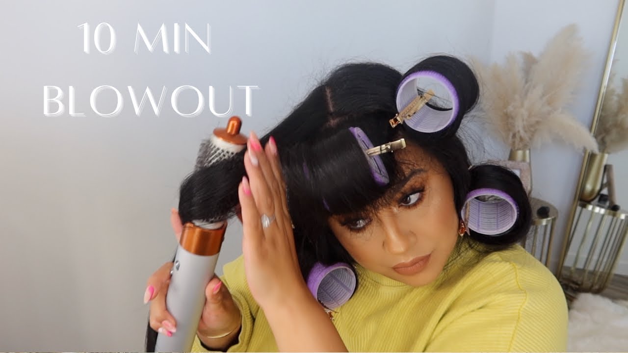 BLOWOUT ROUTINE |DYSON AIRWRAP *SUPER EASY* - YouTube