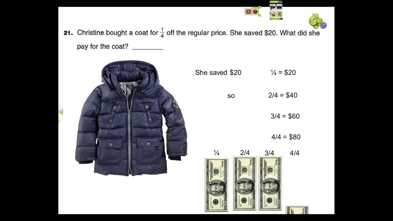 Fractions of a Whole Number Sale Price - YouTube