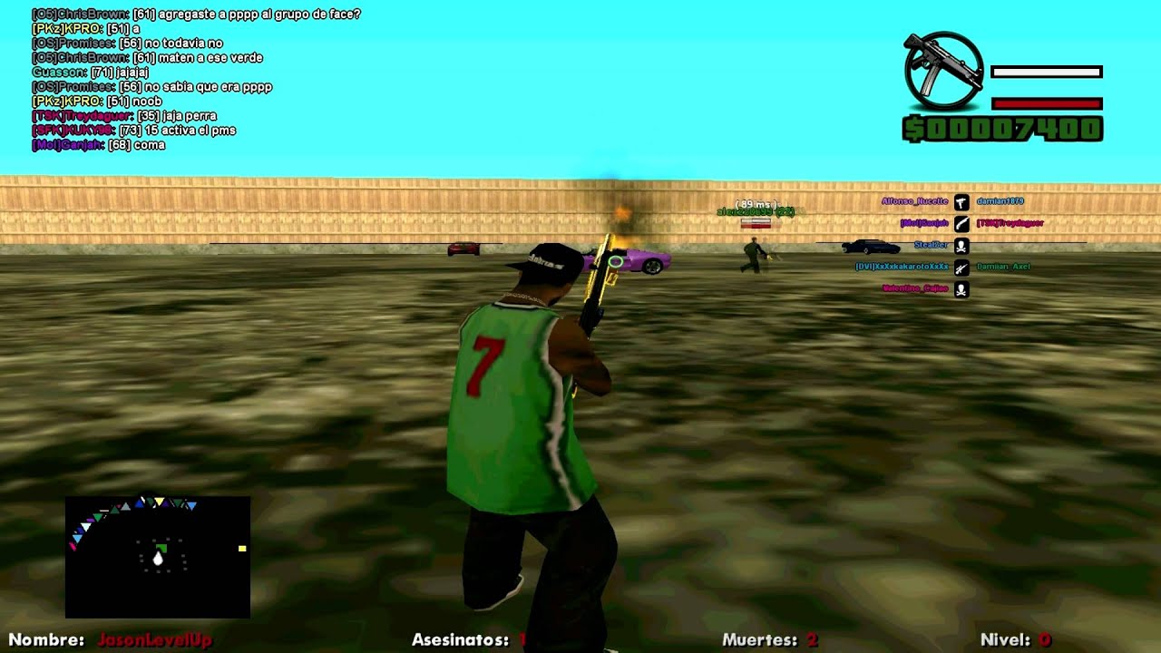 SAMP server DM probando para registrarme - YouTube